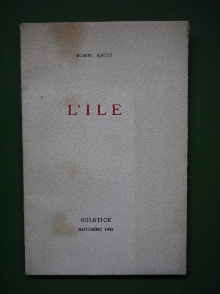 Bouquinerie Belgicana +++ L'île, Robert Mathy, Solstice, 1945 - Livres ...